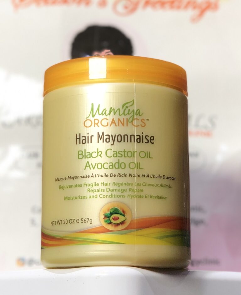 Mamiya Organics Hair Mayonnaise with Black Castor Oil Avocado Oil Beccaville International